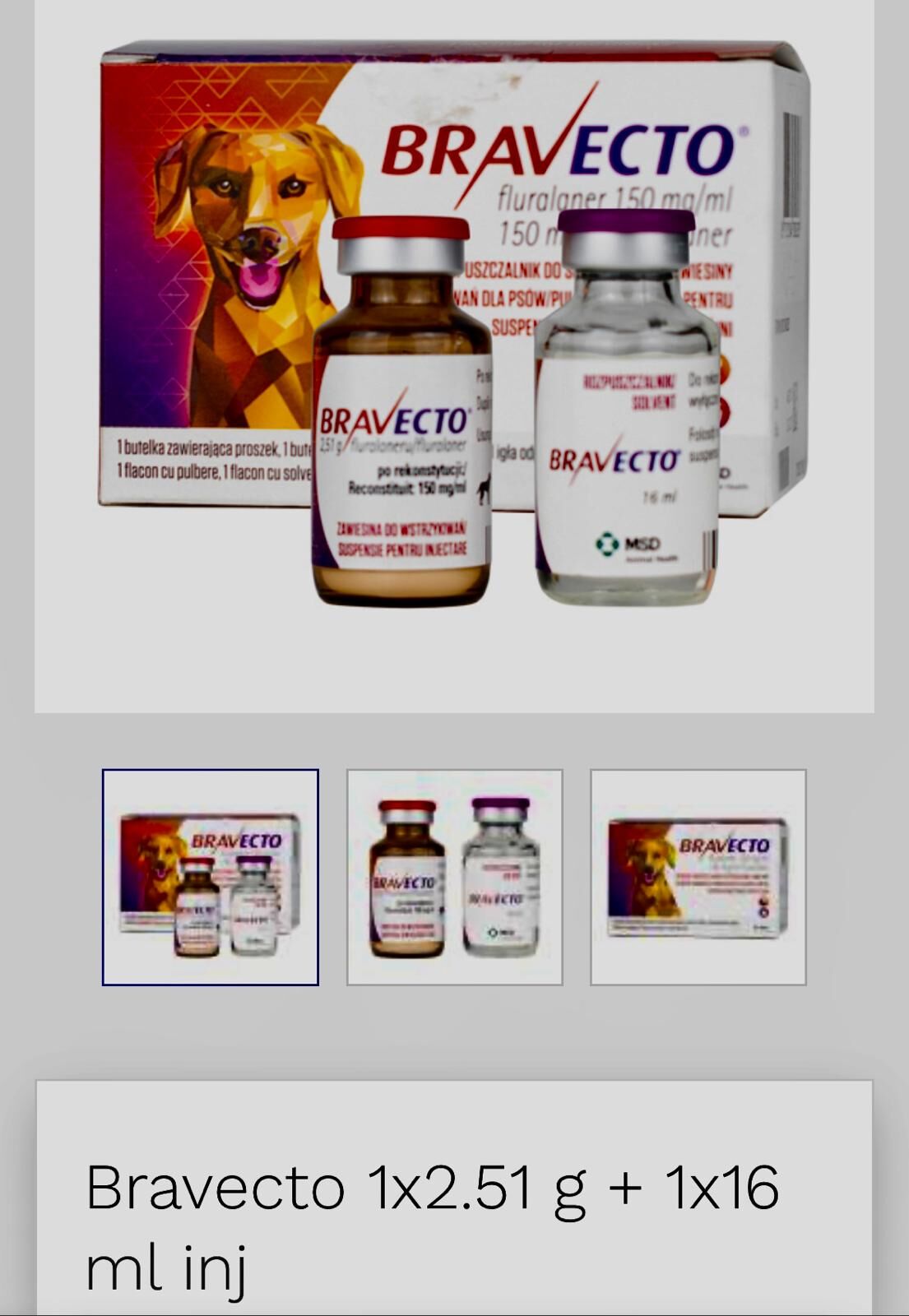 Bravecto для инекций Bravecto 150 мг/мл - купить инсектицид | цена средства от насекомых ...